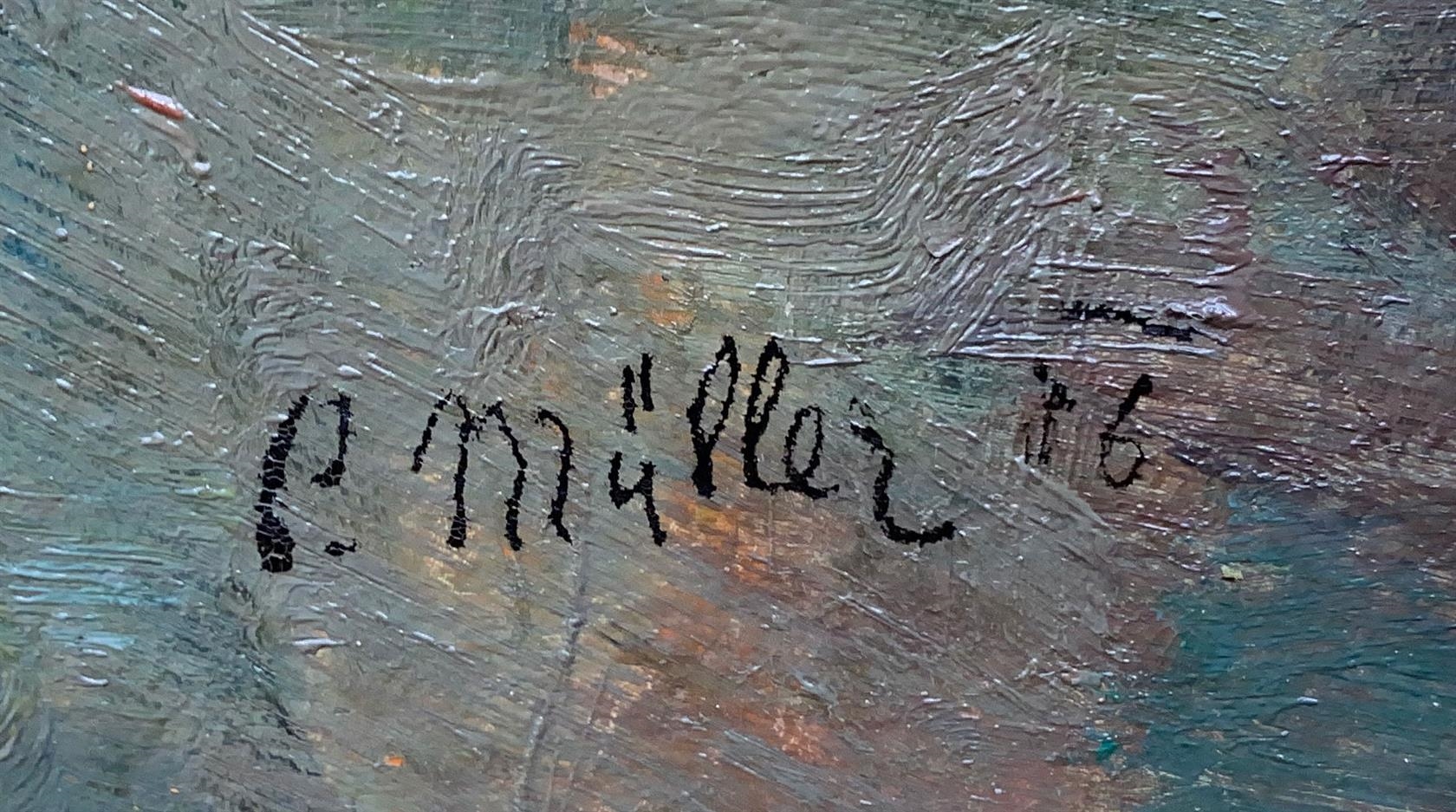 Carl Joseph Müller | Pohled do ulice s domy | MutualArt