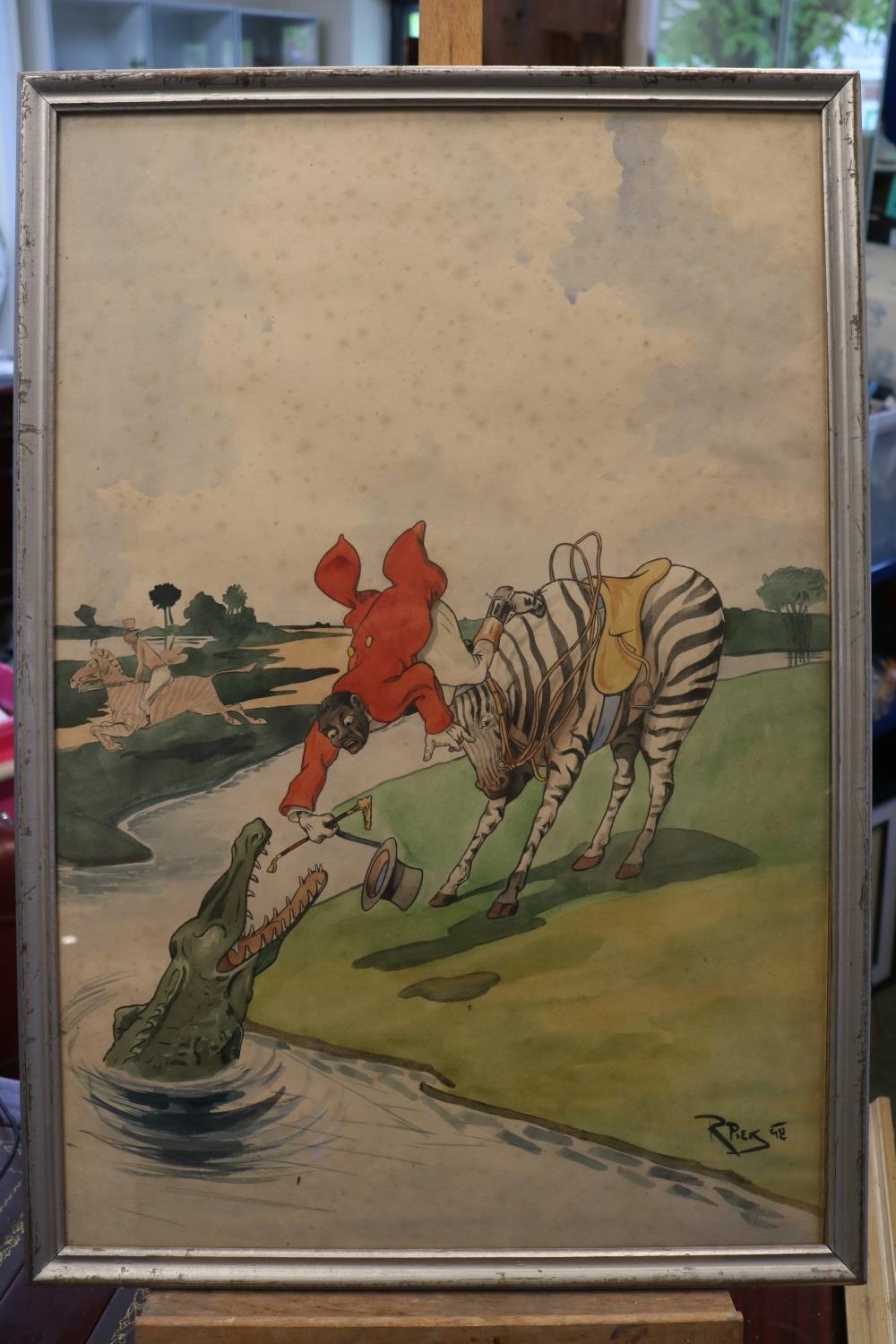 Rudolf Pick | Original cartoonists depicting a comical scene of a ...