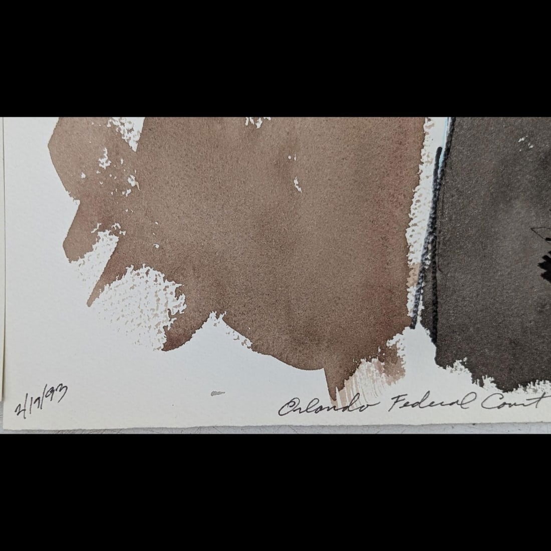 Barbara Maxwell | Set Of 4 Watercolor Courtroom Scene Paintings By ...