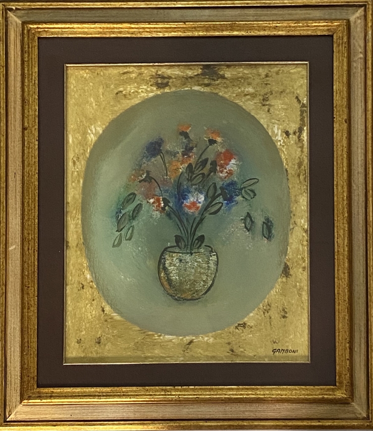 Mario Gamboni | Natura morta vaso con fiori (1982) | MutualArt