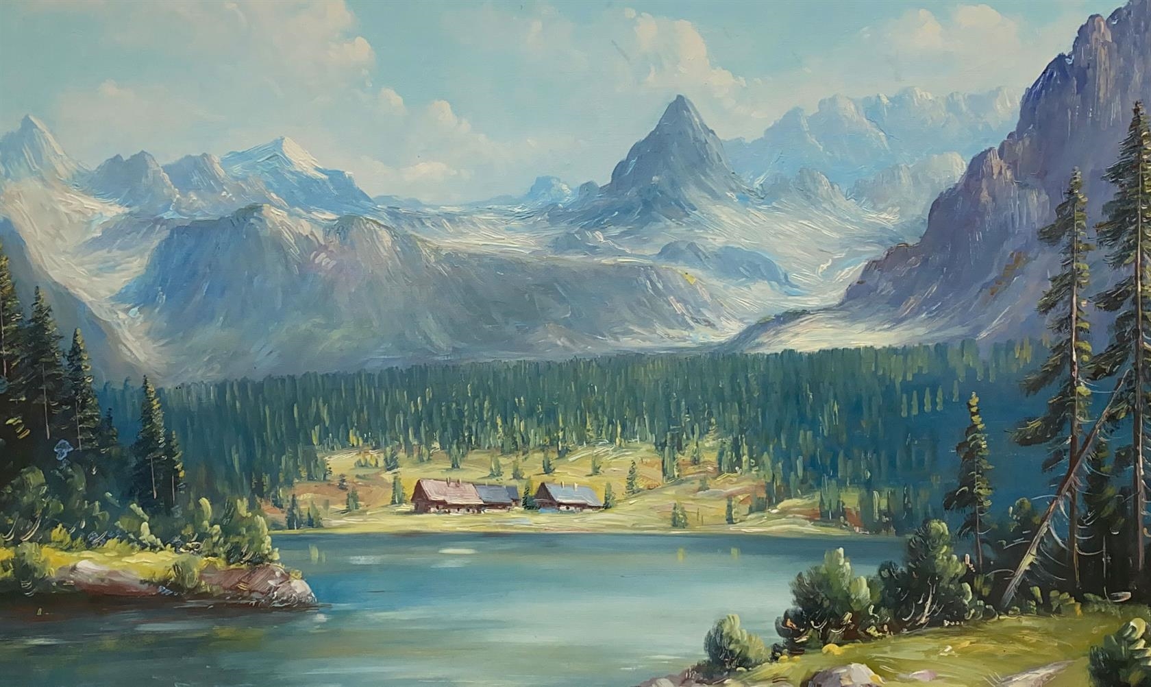 Pavel Raszka | Krajina s jezerem - Velký formát | MutualArt