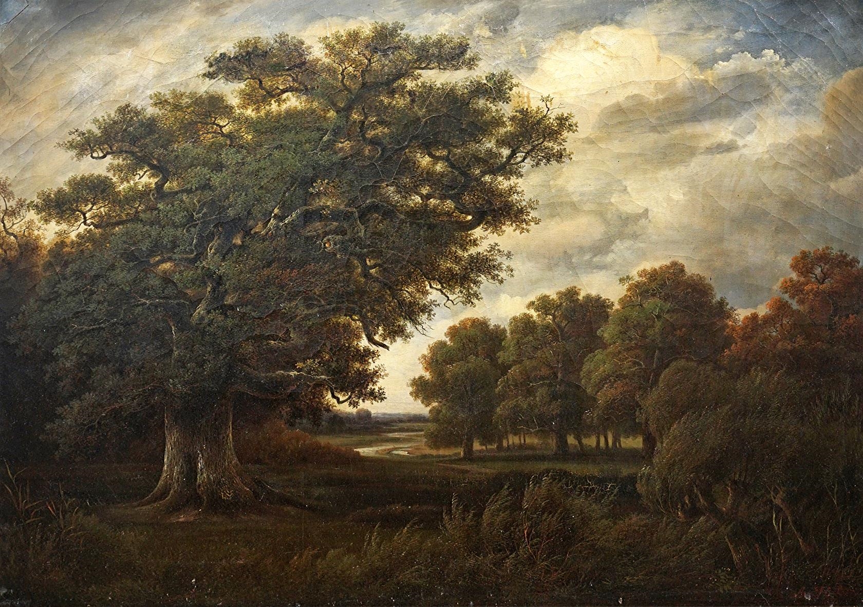 August Becker | Romantická krajina (1828) | MutualArt