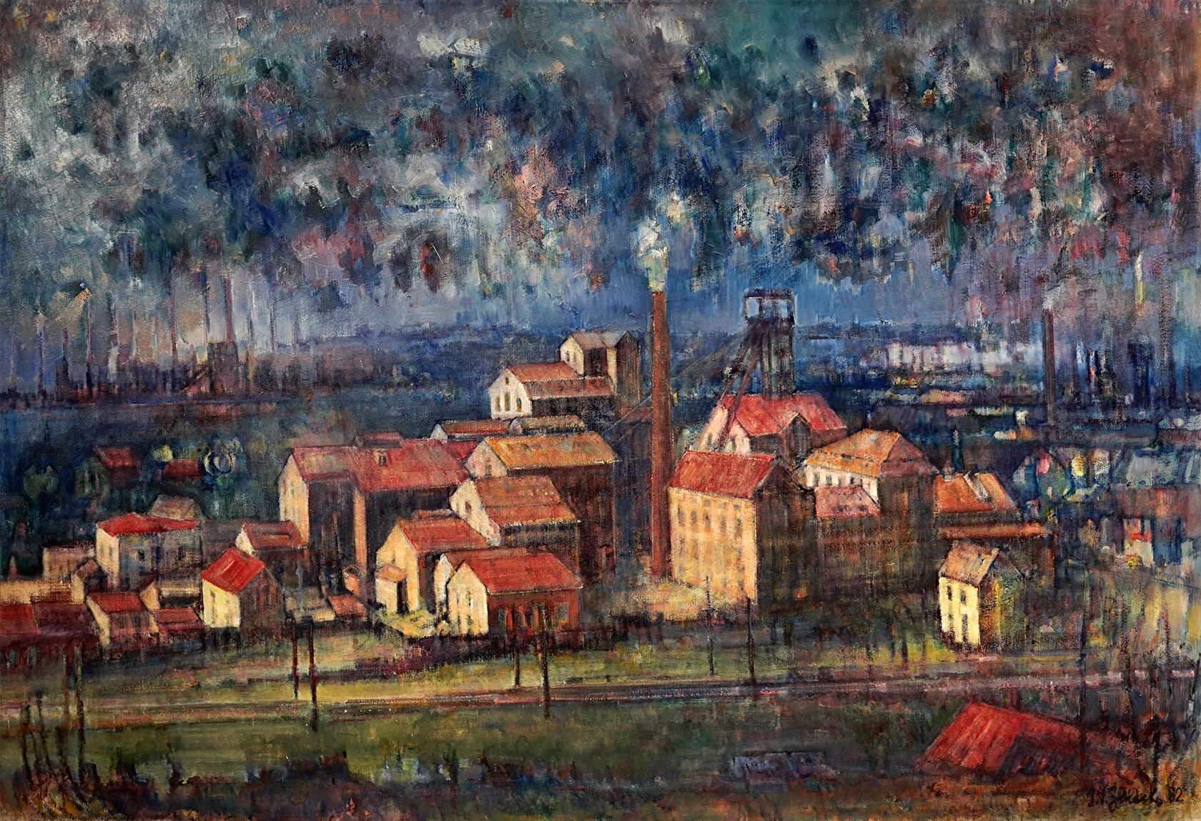Jan Sládek | Důl Zárubek Ostrava - velký formát | MutualArt