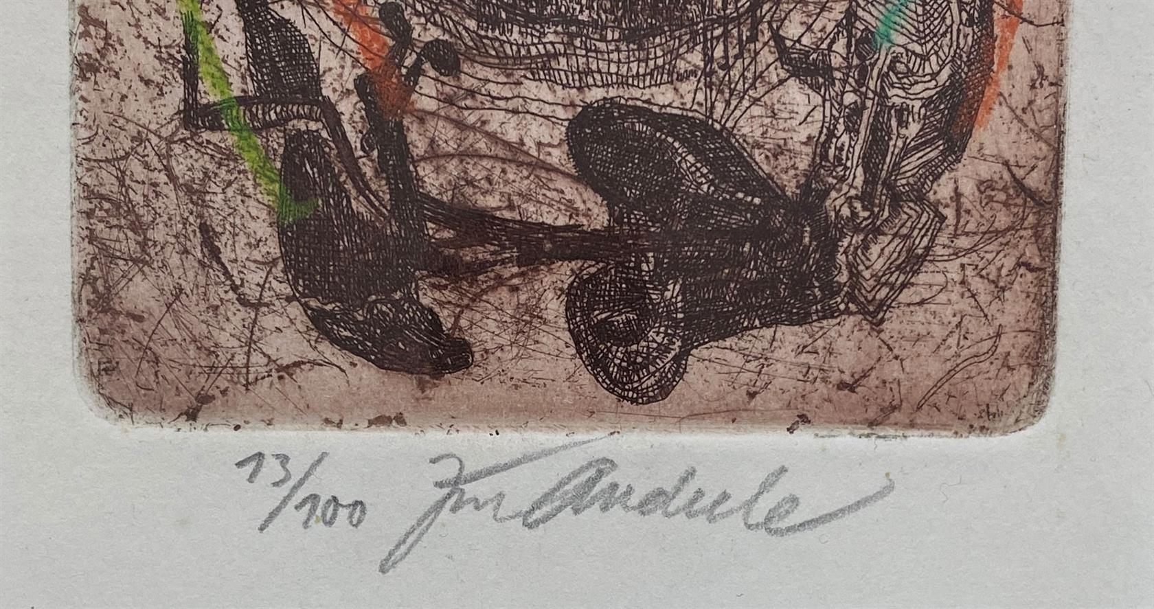 Jiři Anderle | Barevný lept + pastel | MutualArt