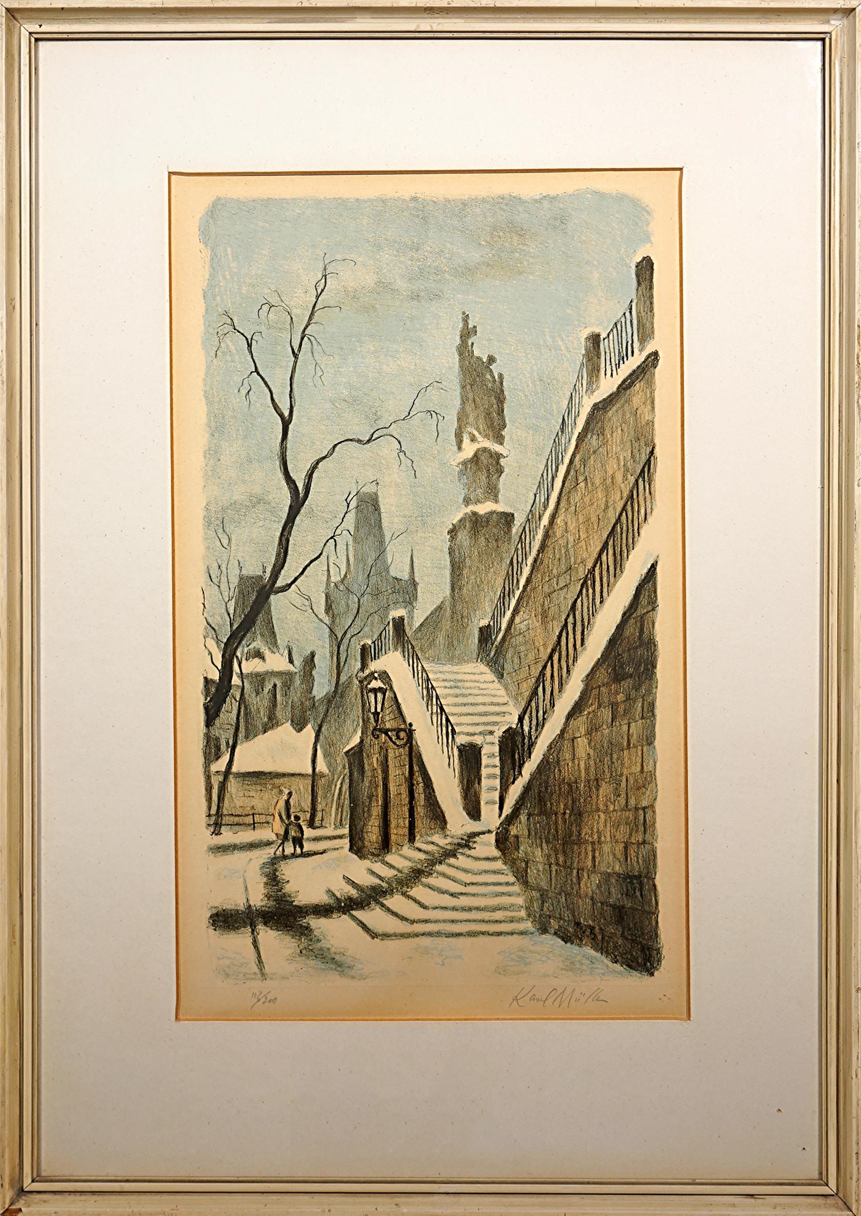Karel Müller | Schody na Kampu | MutualArt