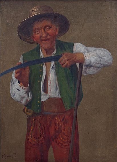 Frantisek Klimes | Sedlák s kosou | MutualArt