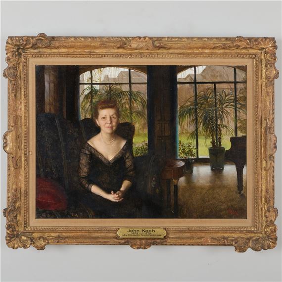 John Koch | Portrait of Elizabeth Finch Peckham (1954) | MutualArt