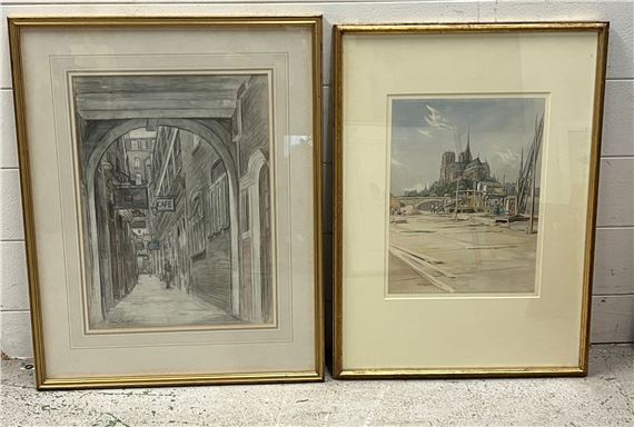 Charles William Taylor | Norte-Dame from the Gast pencil and ...