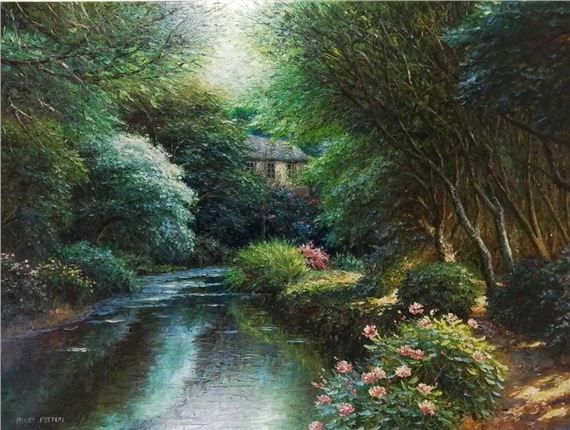 Henry Peeters | Henry Peeteri Tauton Stream Oil On Canvas | MutualArt