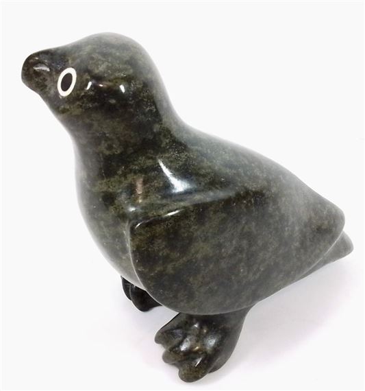 Josephee Kakee | Josephee Kakee (1911-1977) Inuit Stone Puffin ...