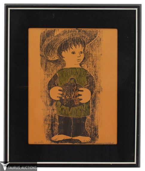 Margery Niblock | Margery Niblock - El Nino Woodblock Print (1970s ...