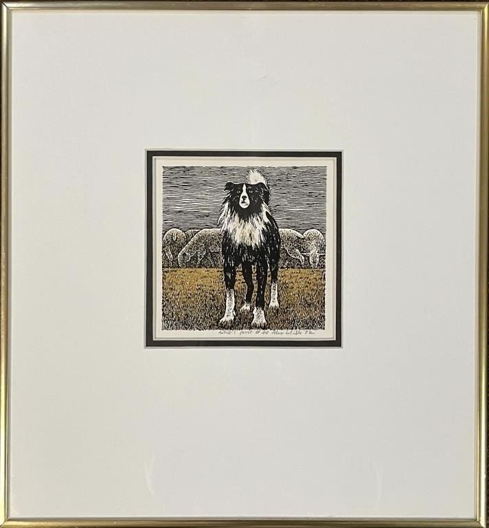 Alex Colville | ALEX COLVILLE R.C.A - BORDER COLLIE 1972 (20th Century ...