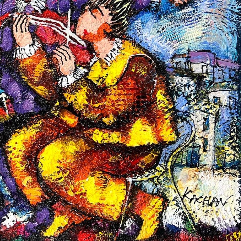 Michael Kachan | Michael Kachan Hand Signed Original Painting on Canvas ...