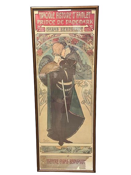 Alphonse Mucha | HAMLET THEATRE POSTER 1899 (1899) | MutualArt