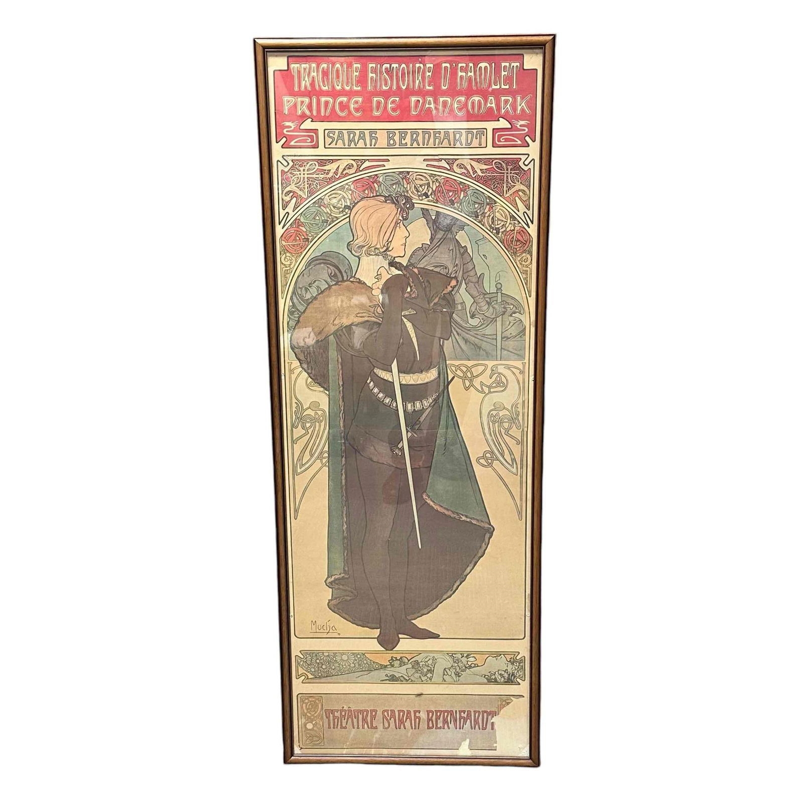 Alphonse Mucha | HAMLET THEATRE POSTER 1899 (1899) | MutualArt