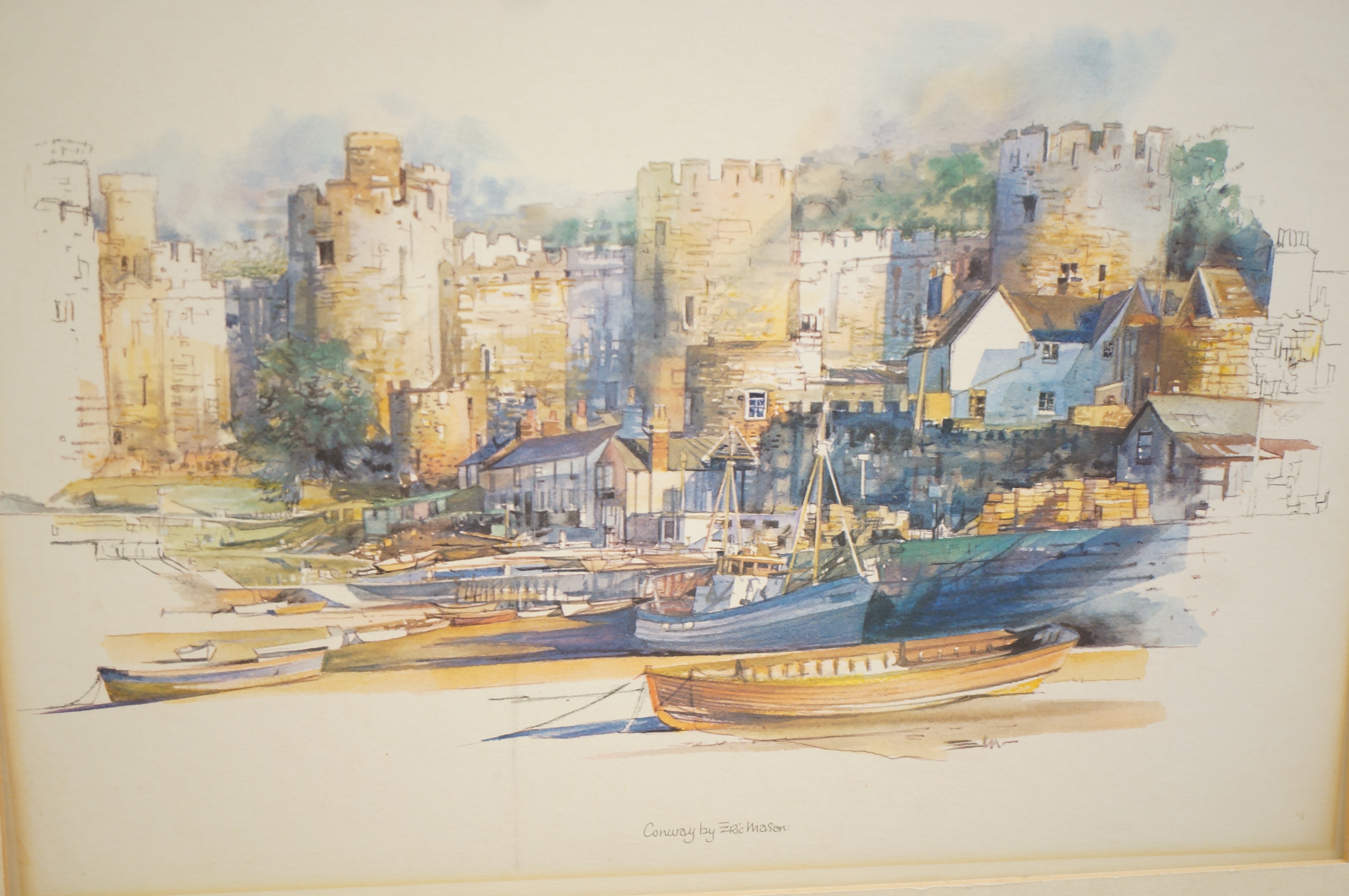 Eric Mason | Unframed watercolour Conway by Eric Mason 30 cm x | MutualArt