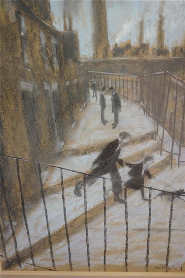 Harold Riley | Harold Riley pastel sketch (79) | MutualArt