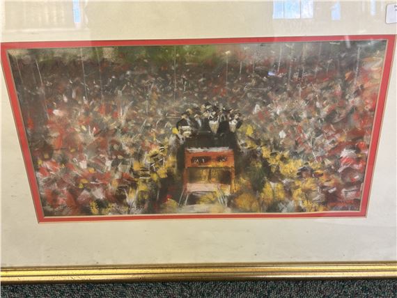 Marc Grimshaw | Mark Grimshaw original pastel winning the treble 4 ...