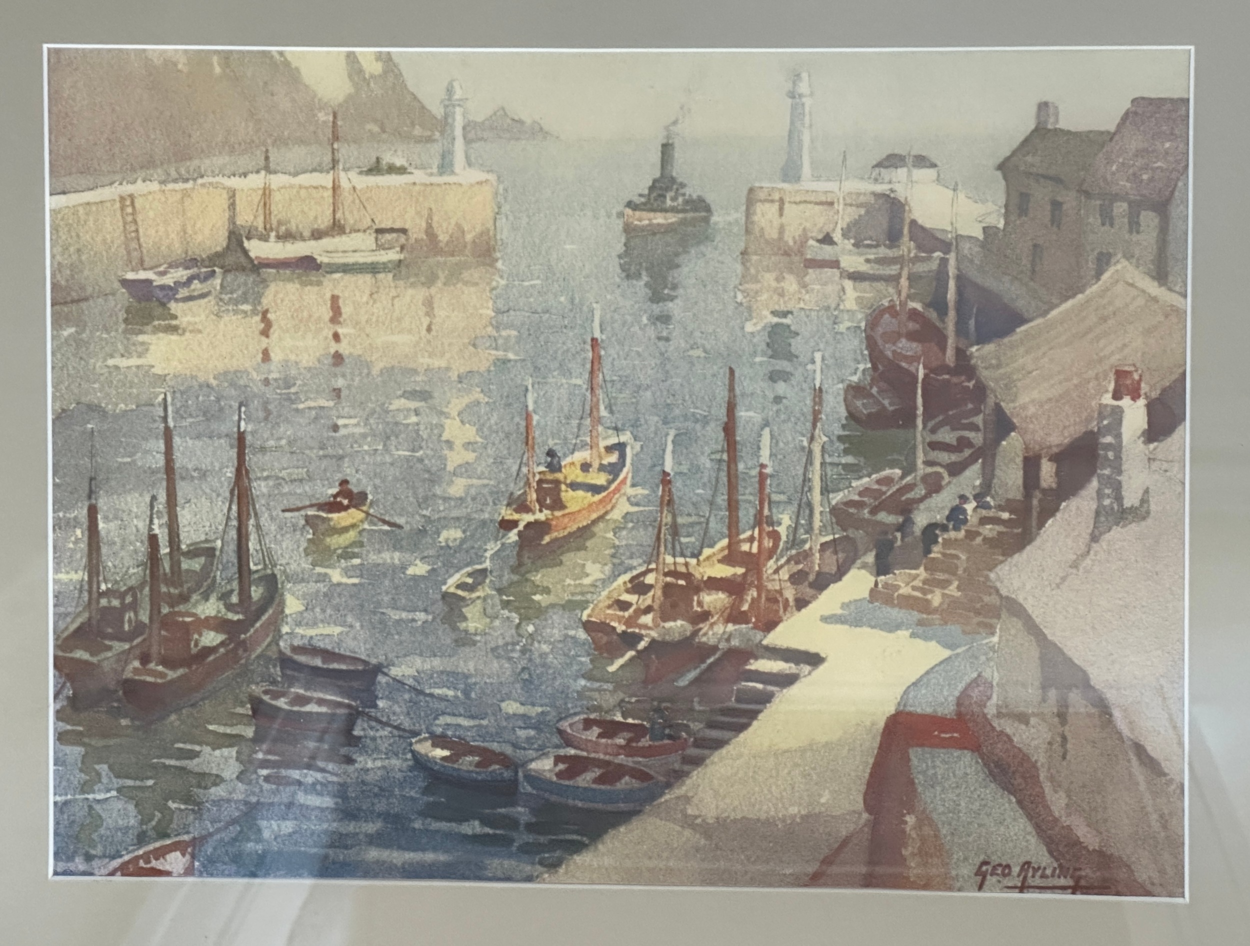 George Ayling | Harbour in Cornwall | MutualArt