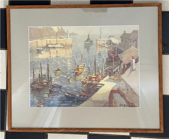 George Ayling | Harbour in Cornwall | MutualArt