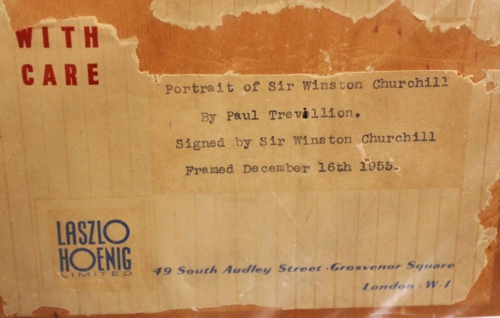 Paul Trevillion | Unique portrait of Winston Churchill | MutualArt