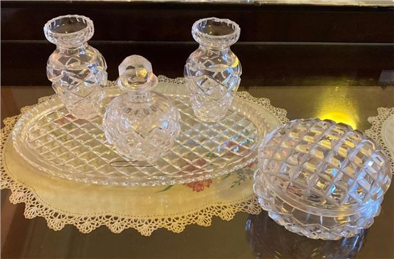 Wednesday | A Cut Crystal Dressing Table Set | MutualArt