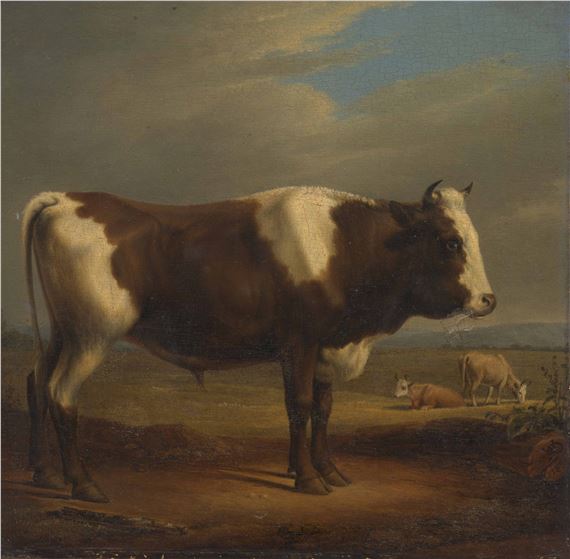 Alexander Johann Dallinger von Dalling | Cattle in a sunlit field (1833 ...