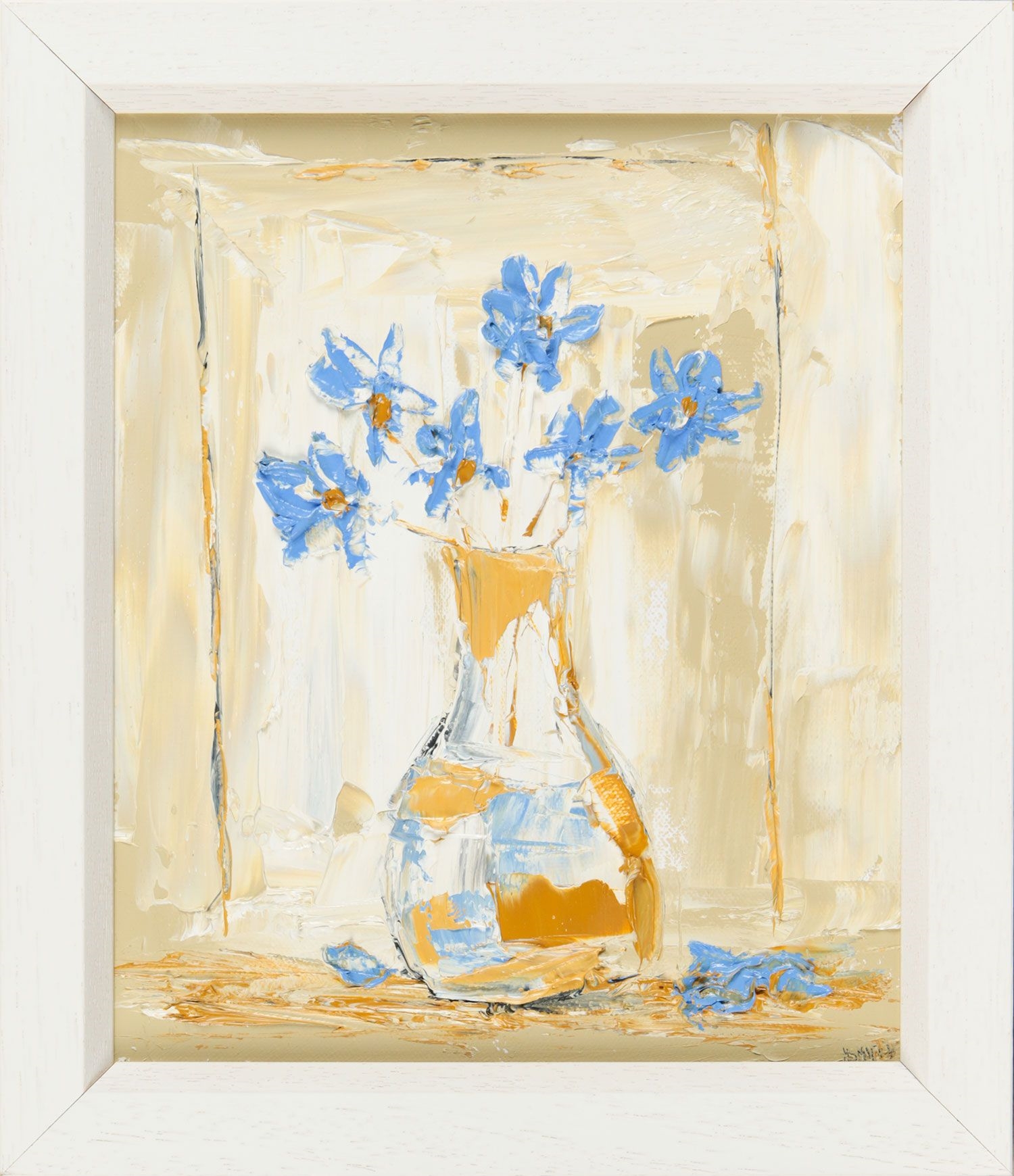 Michael Smyth | JUG WITH BLUE FLOWERS | MutualArt