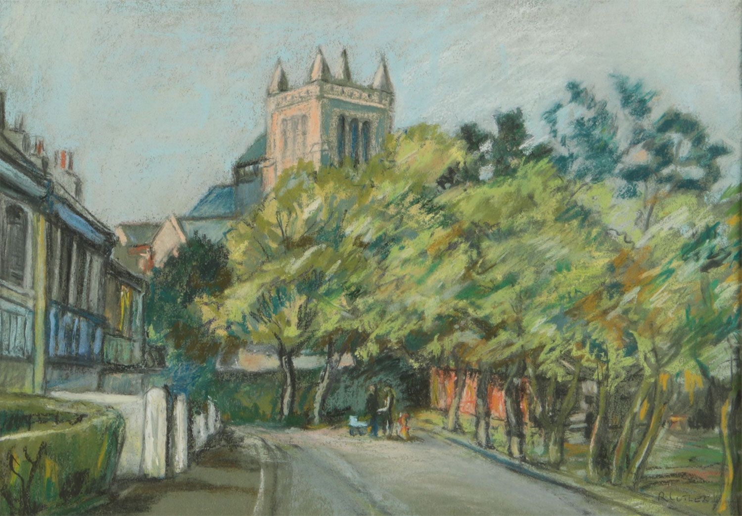 R. Cutler | THE CHURCH TOWER FROM PARK DRIVE | MutualArt