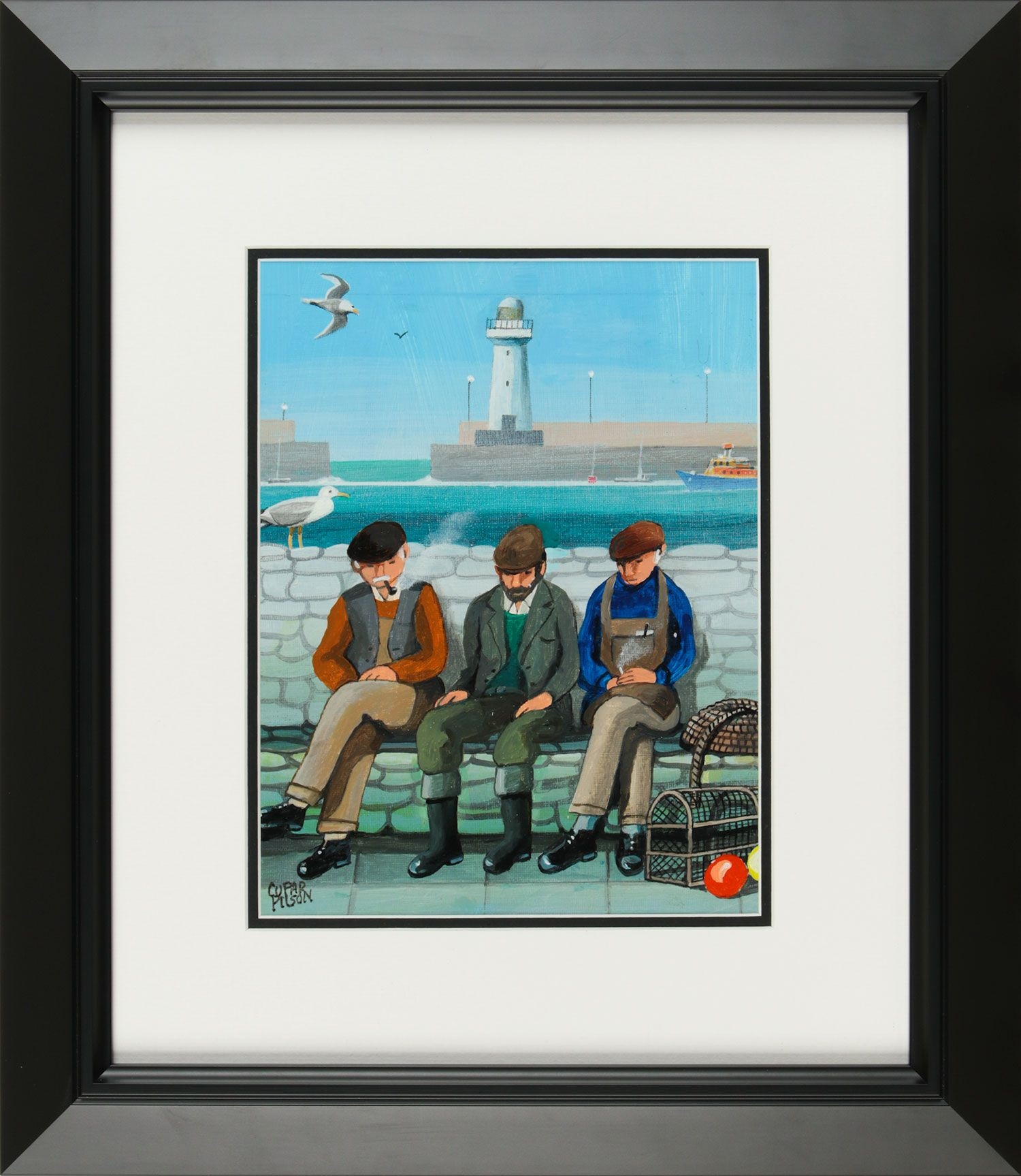 Cupar Pilson | THREE DONAGHADEE FISHERMEN | MutualArt