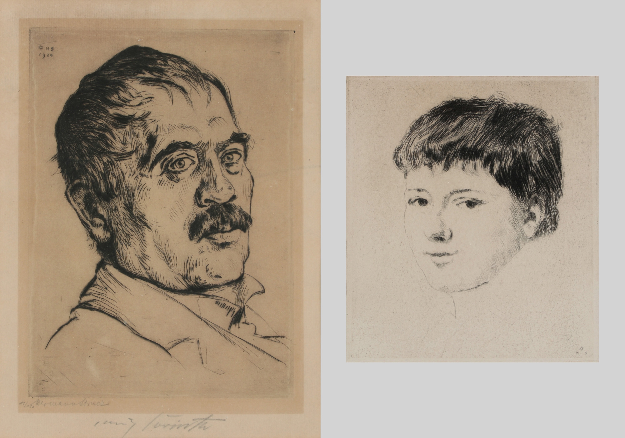 Hermann Struck | Portrait des Lovis Corinth (1920) | MutualArt