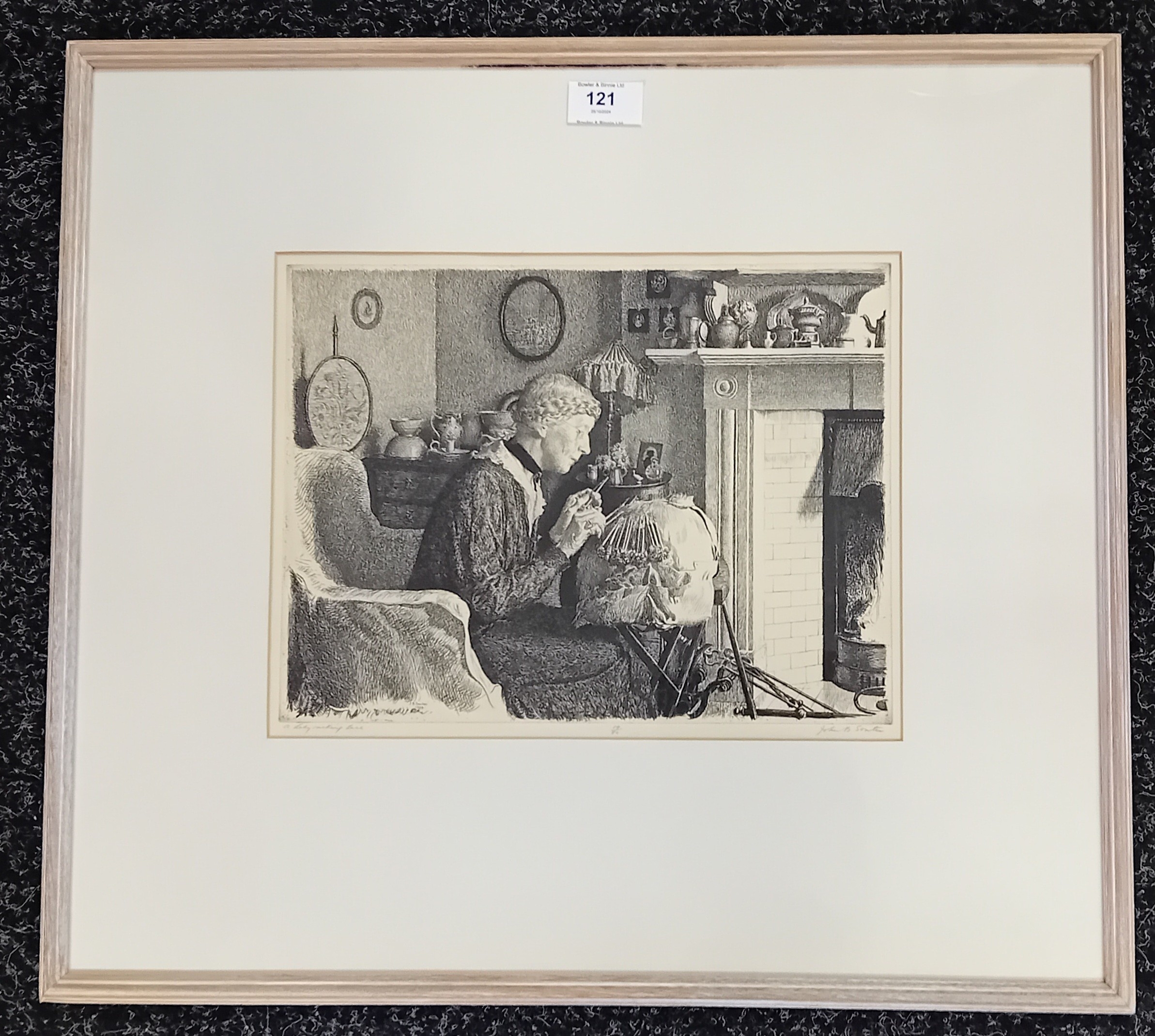 John Souter | A Lady Making Lace | MutualArt