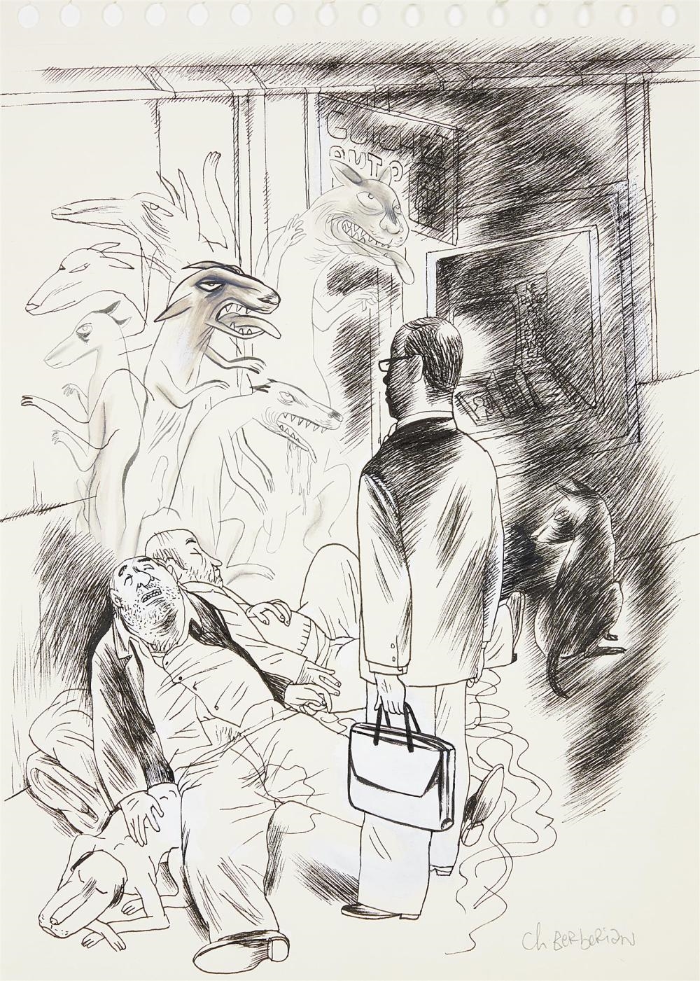 Charles Berberian | Illustration inédite | MutualArt
