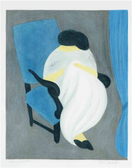 Pierre Boncompain | sitzende mit Decke | MutualArt