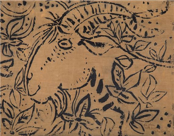 John Craxton | CATS PLAYING (1955) | MutualArt