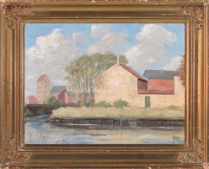 Helge Helme | Canal scenery | MutualArt
