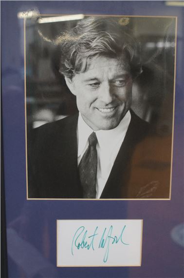 Robert Redford | Framed photograph of Robert Redford with signed pa ...