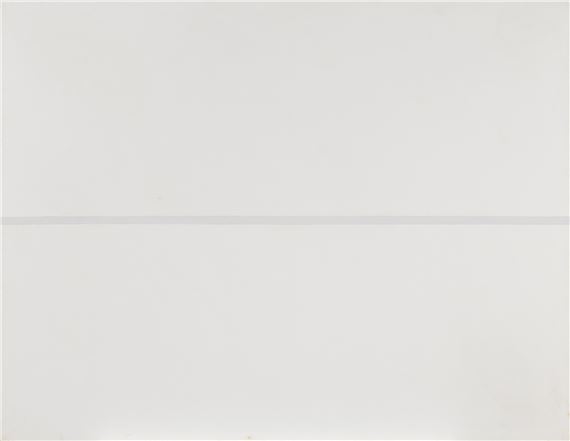 Josip Vanista | Silver Line on White Background (1964 - 1989) | MutualArt