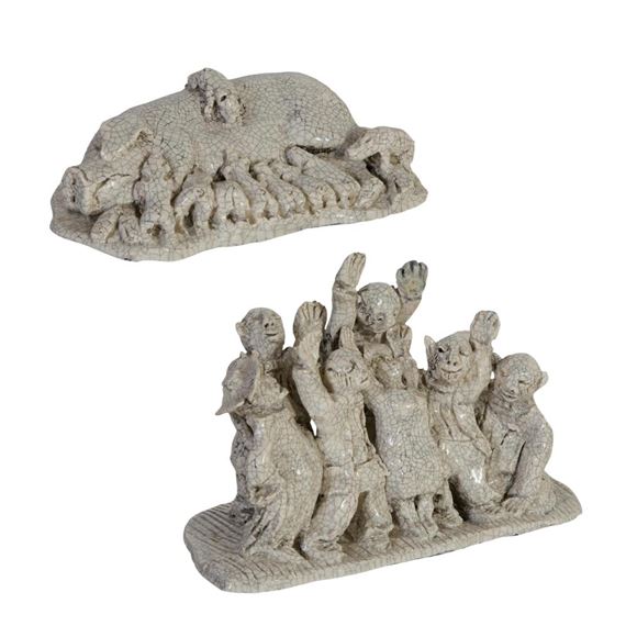 Steele Burden | Two Clay Sculptures | MutualArt