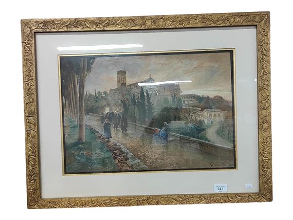 Harry Goodwin | HARRY GOODWIN - WATERCOLOUR - THE PASSING BELL 49CM X ...