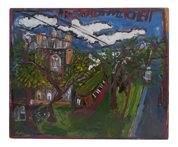 Reginald Mitchell | New Orleans Street Scene with Church | MutualArt