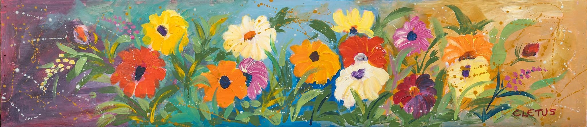 Brother Cletus Behlmann | Floral Panel | MutualArt