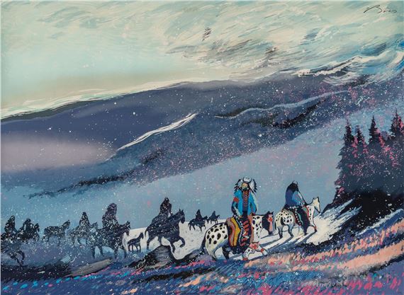 Earl Biss | Blizzzard along the Bear Tooth Range | MutualArt