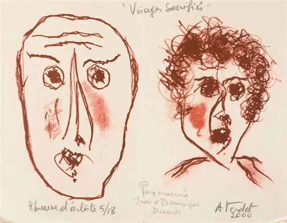 André Verdet | Sacrificial Faces (2000) | MutualArt