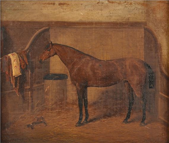 Edwin Frederick Holt | - Portrait of a Racehorse (1865) | MutualArt