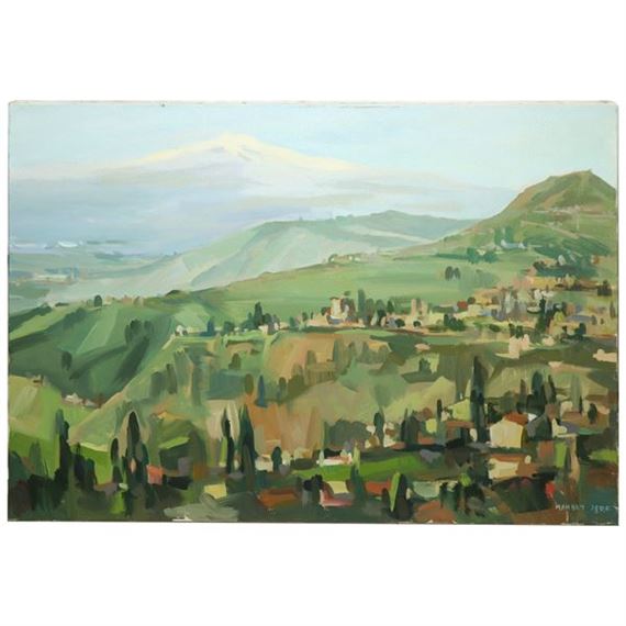 Timur Mambet | Taormina landscape with Etna, 2006 | MutualArt