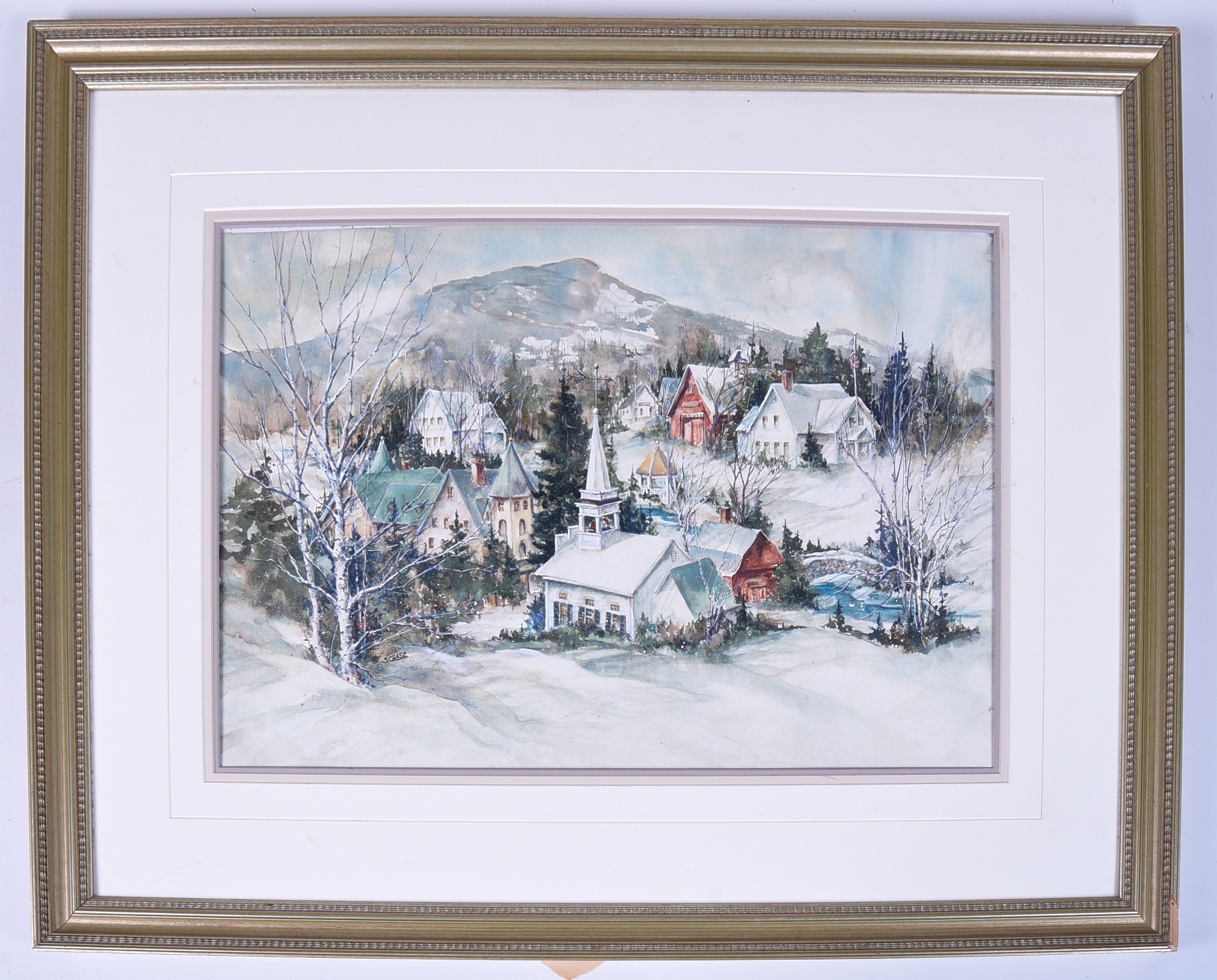 S. Chase | S. Chase Jackson NH Watercolor | MutualArt