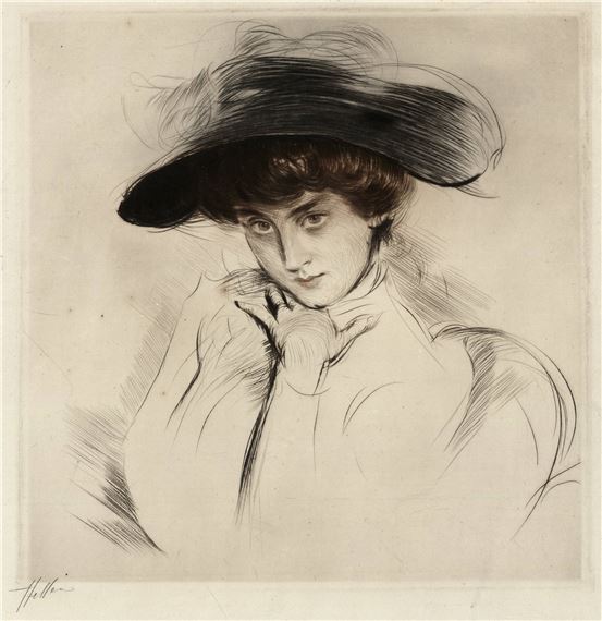 Paul César Helleu | Profile of a Girl | MutualArt