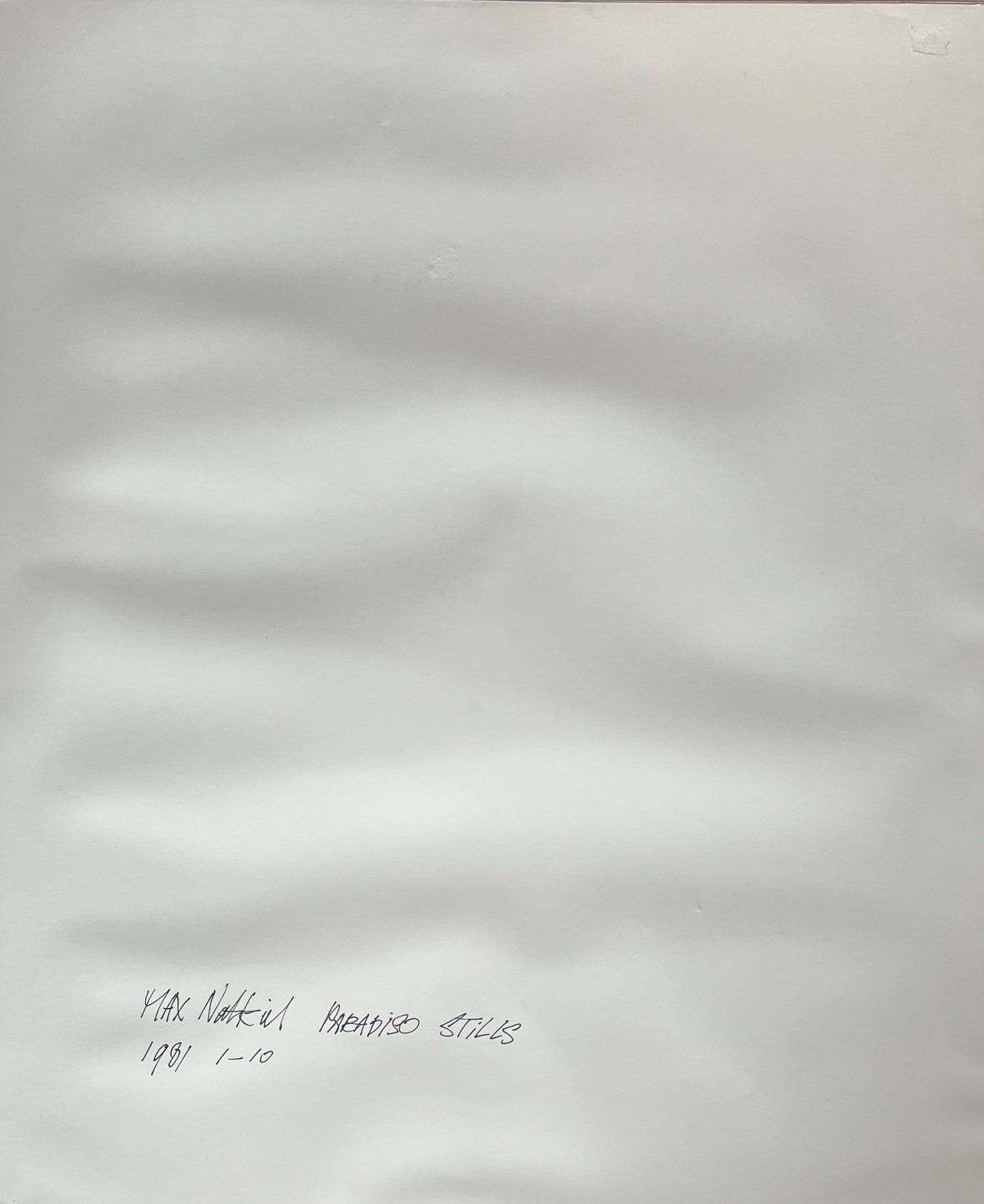Max Natkiel | Max Natkiel Paradiso Stills 1981 1-10 (1981) | MutualArt