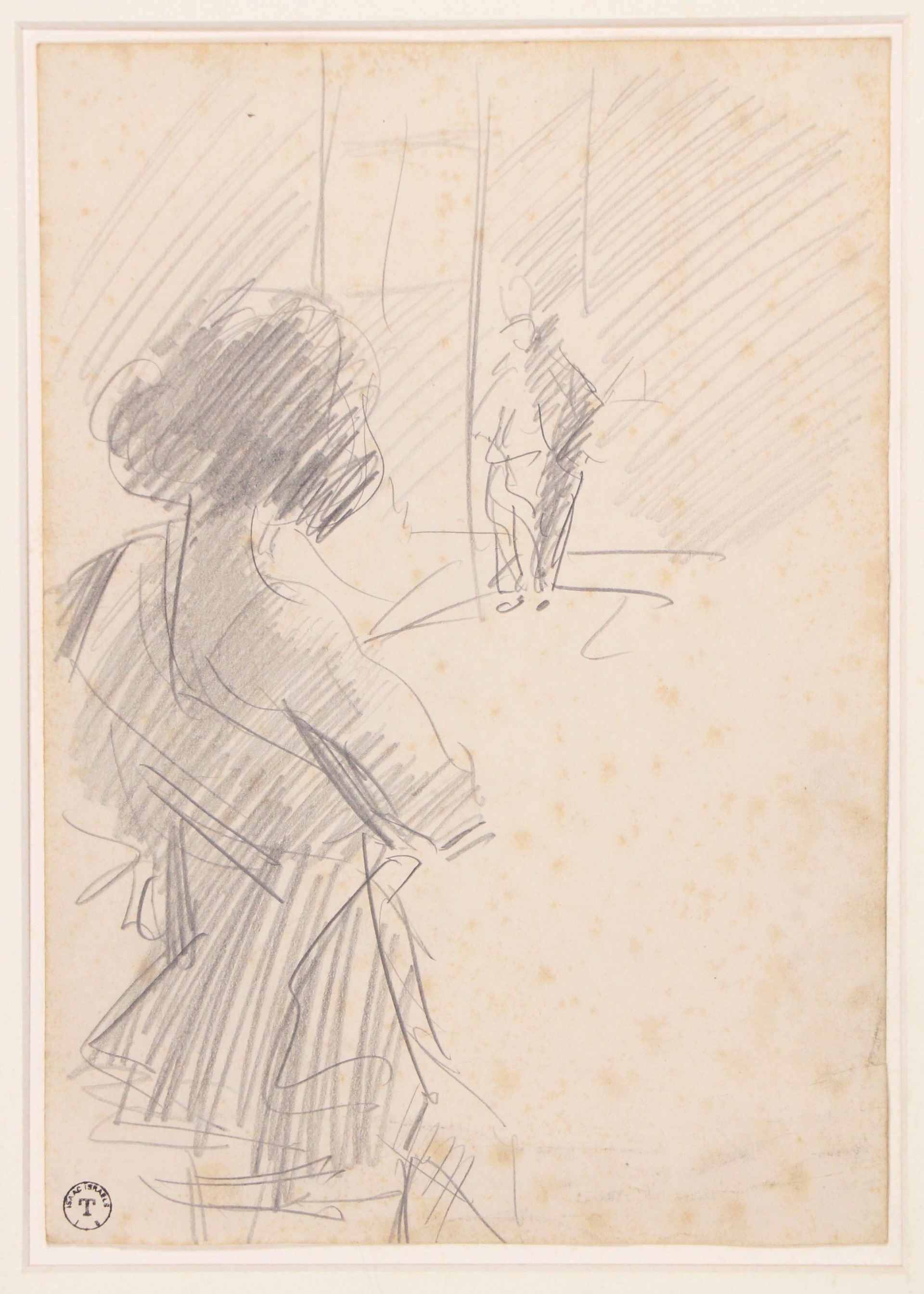 Isaac Israëls | Girl standing backstage | MutualArt